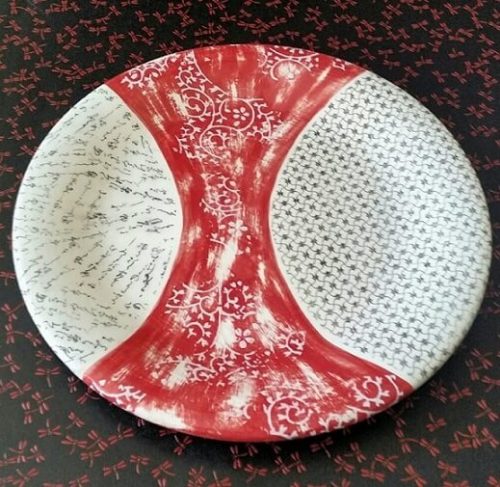 ceramic transfer plate tpw1 - Japan Crafts